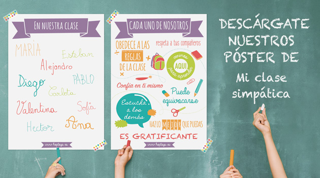 Descarga: póster de reglas positivas en clase - Hop'Toys