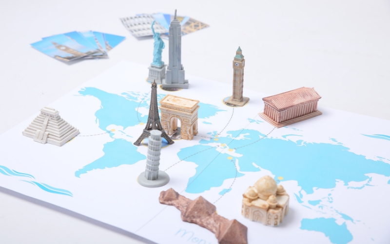 Aprendo geografía con los monumentos del mundo - Hop'Toys