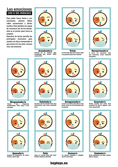 Póster de las emociones - Hop'Toys