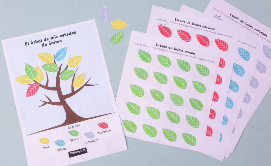 El árbol de los estados de ánimo y las emociones - Hop'Toys